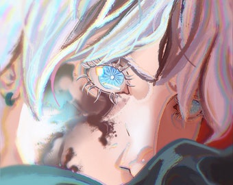 Silly Gojo Satoru | JJK Season 2 Art Print - Etsy