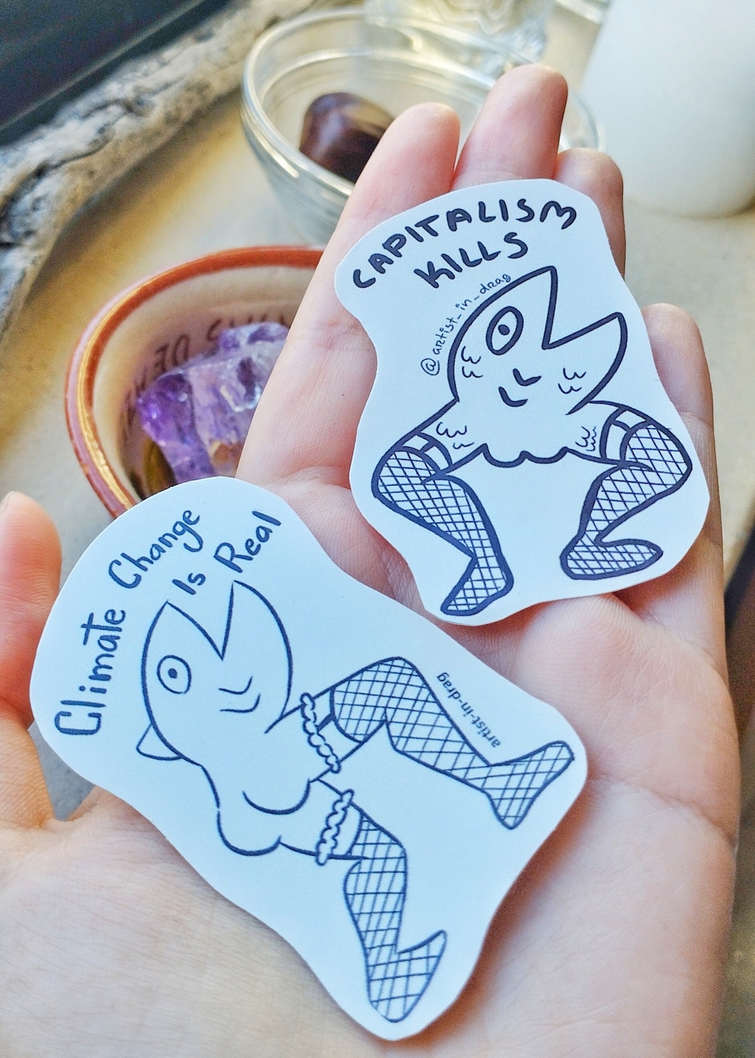 Leftist Stickers the Communist Fish - Etsy