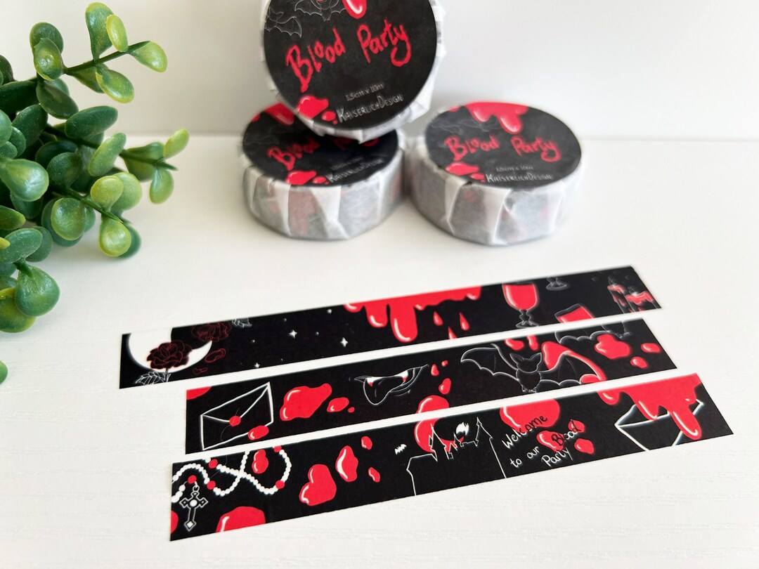 Washi Tape (blood Party), Vampire, Fantasy, Selfmade Washitape, Art ...