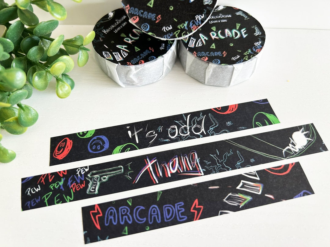 Washi Tape arcade, Maniac, Odd, Selfmade Washitape, Art, Comic ...