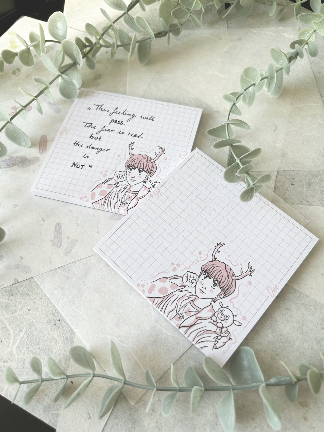 Heedee X Hooman Notepad squared, Notes, Notizblock, Pastell ...