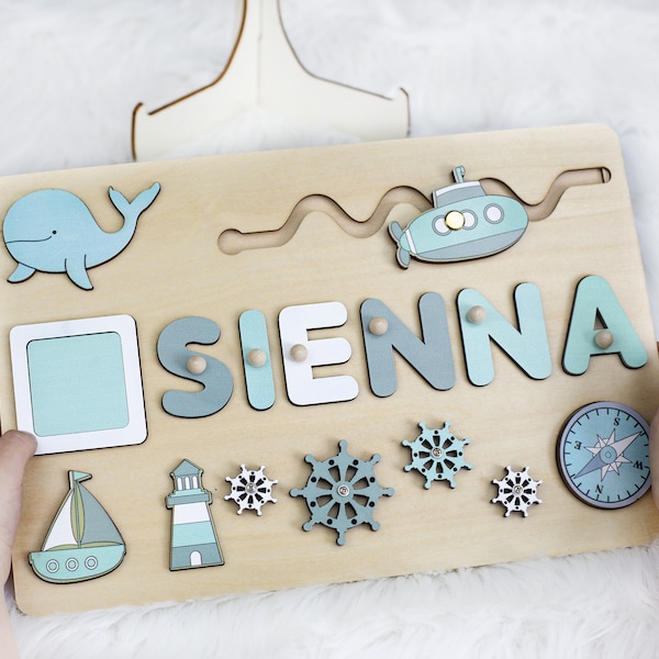 Wooden Name Puzzle - Etsy