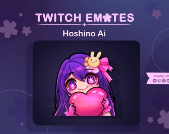 Kawaii Emotes - Oshi No Ko Hoshino Ai - Twitch / Discord - Etsy