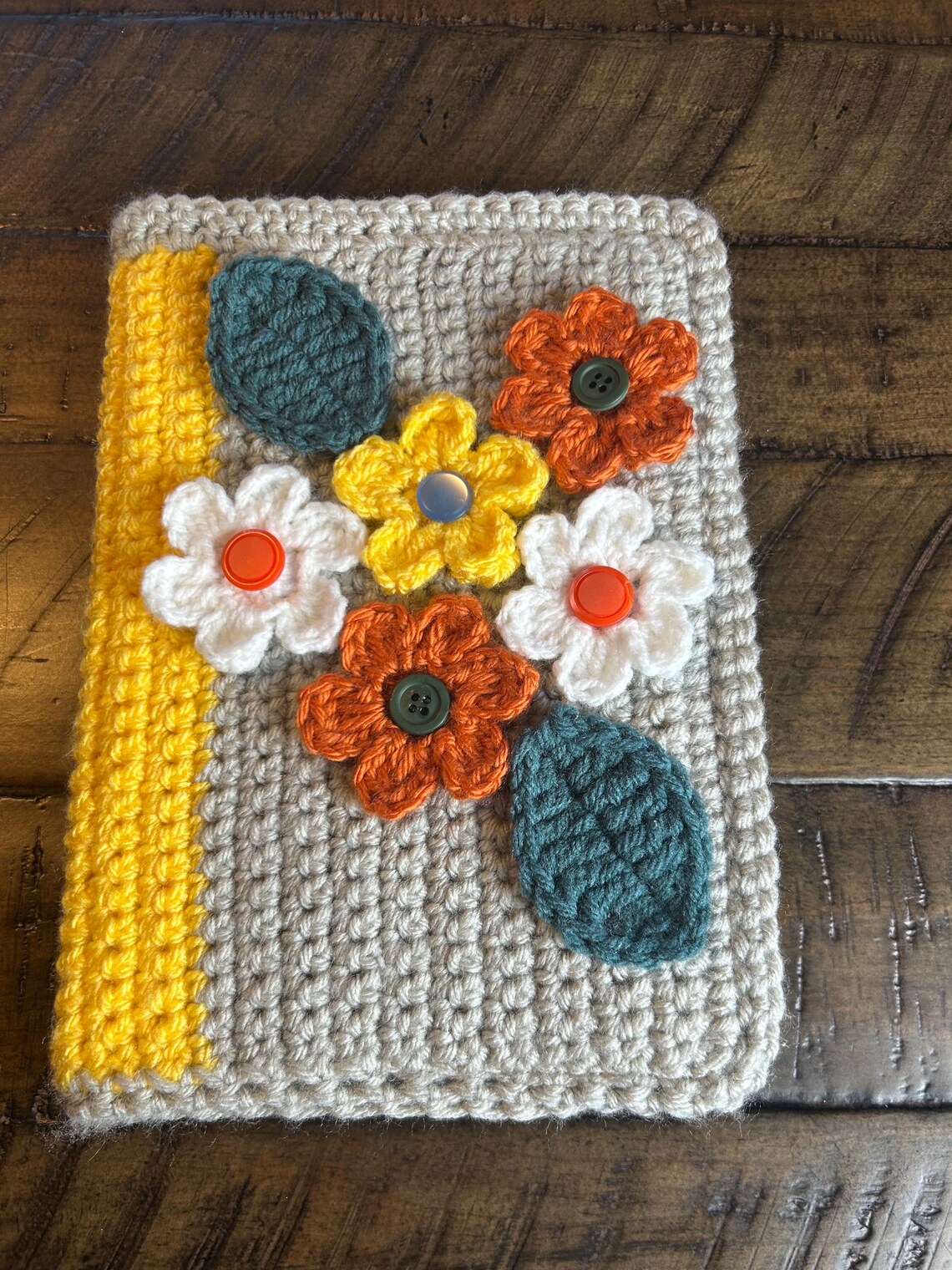 Handmaid Crochet Notebook Cover includes Notebook. - Etsy