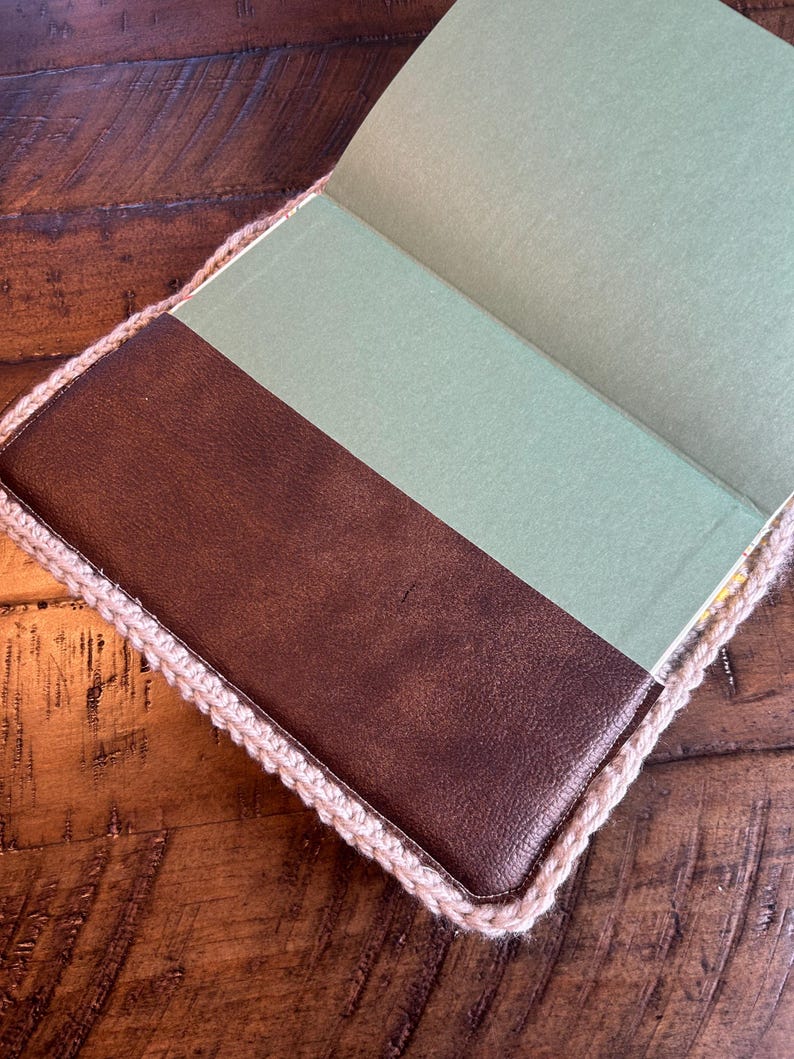 Handmaid Crochet Notebook Cover includes Notebook. - Etsy