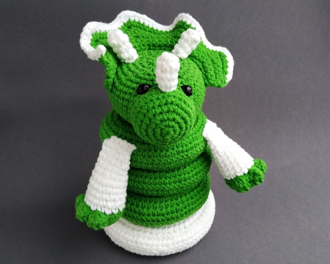 Stacking Triceratops Pyramid Crochet Pattern Do It Yourself for 1 Year ...
