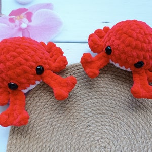Crochet Crab Plush No Sew Pattern Amigurumi Tutorial PDF in English - Etsy