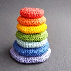 Montessori Toddler Toys Rainbow Stacking Toy PDF Pattern Do It Yourself ...