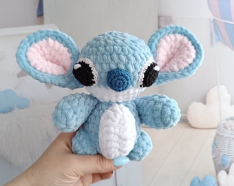 Crochet Blue Alien Pattern, Koala Crochet , Plush Toy, English and ...