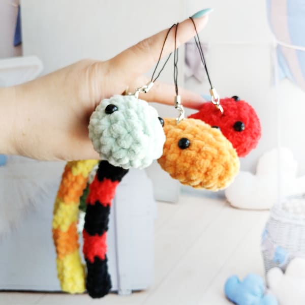 Snake Keychain - Etsy