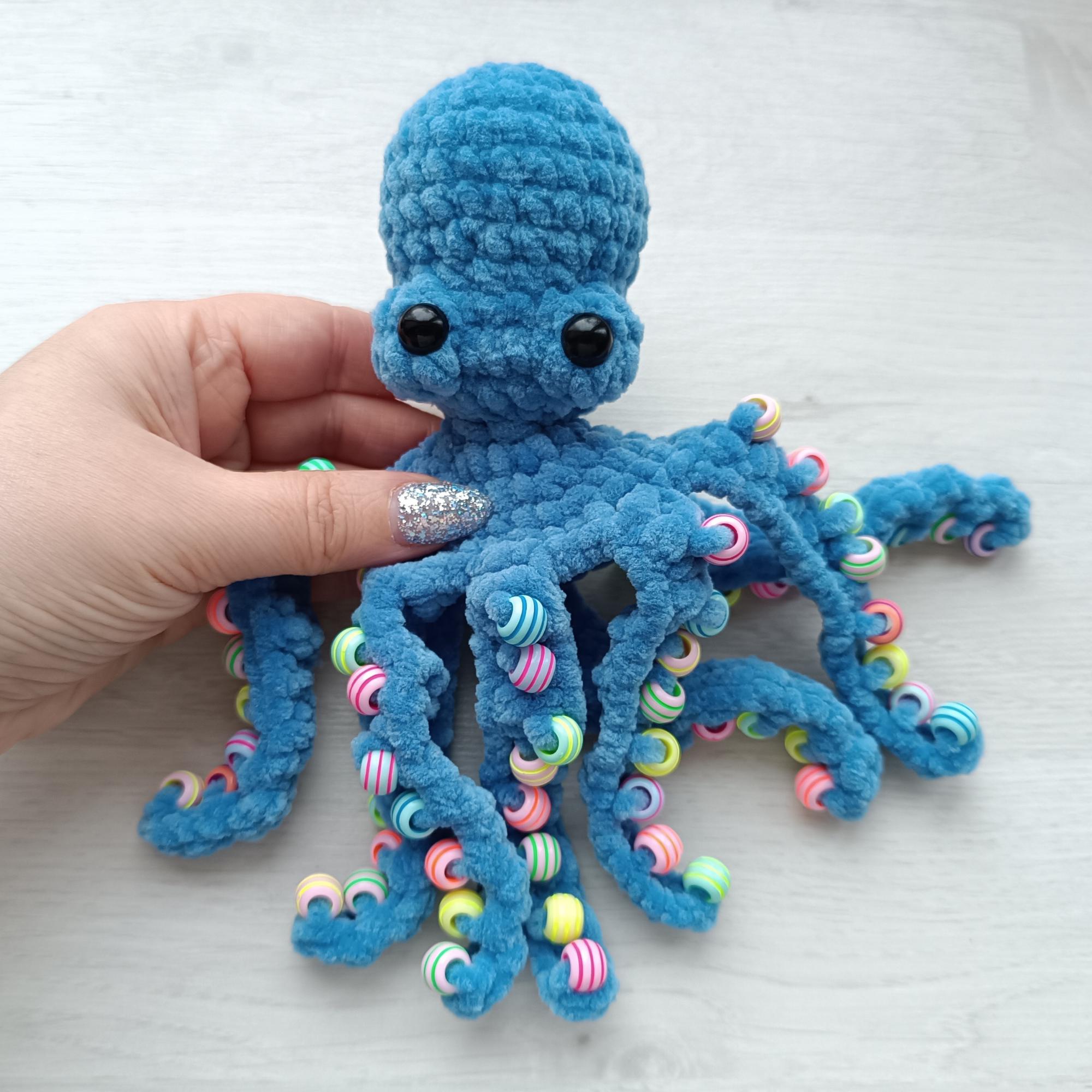 Sensory Octopus Crochet Pattern PDF Beaded Fidget No Sew Amigurumi ...