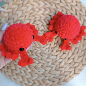 Crochet Crab Plush No Sew Pattern Amigurumi Tutorial PDF in English - Etsy