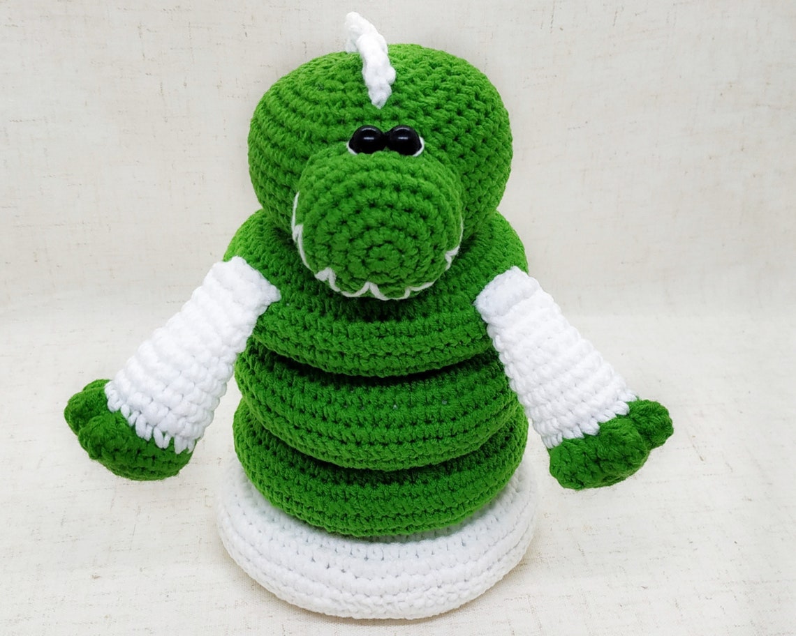 Stacking T-rex Pyramid Crochet Pattern Do It Yourself for 1 or - Etsy