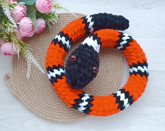 Snake Plush Crochet Pattern No Sew Do It Yourself Amigurumi Tutorial ...