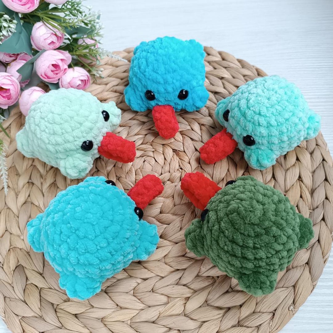 Frog Crochet Keychains No Sew Crochet Pattern Frog Mini Plush Cute ...