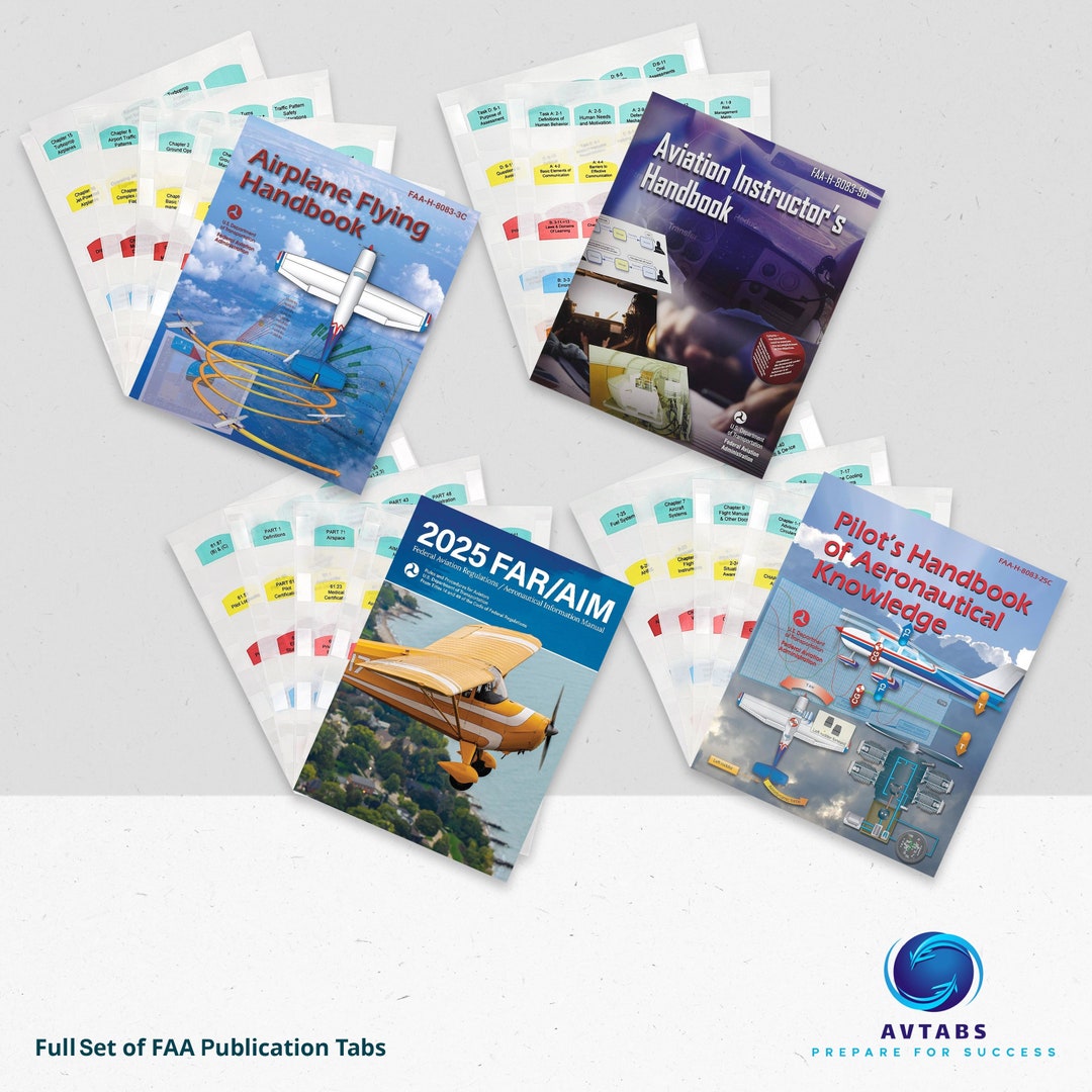 Full Set of FAA Publication Tabs - Etsy