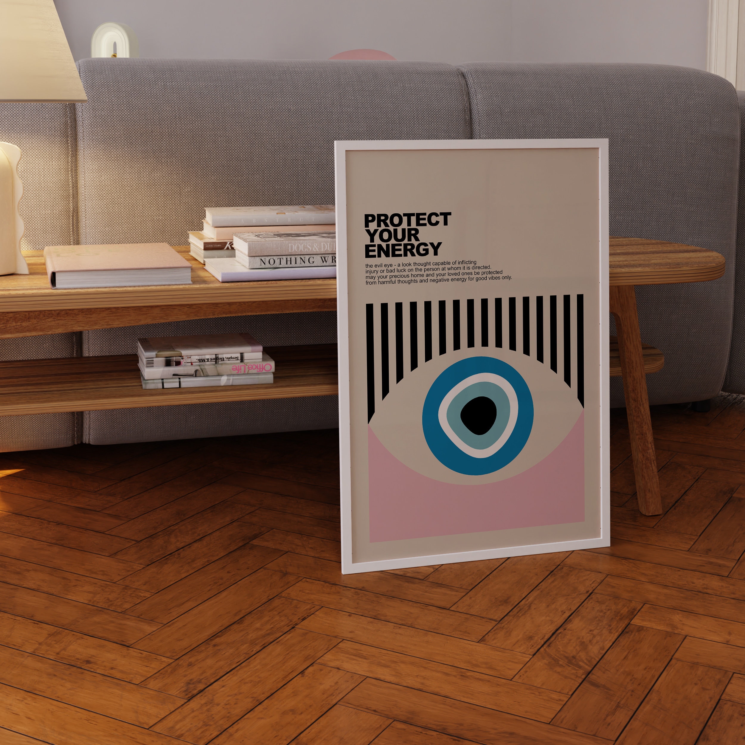Trendy Evil Eye Poster, Evil Eye Wall Art, Bauhaus Poster, Evil Eye ...