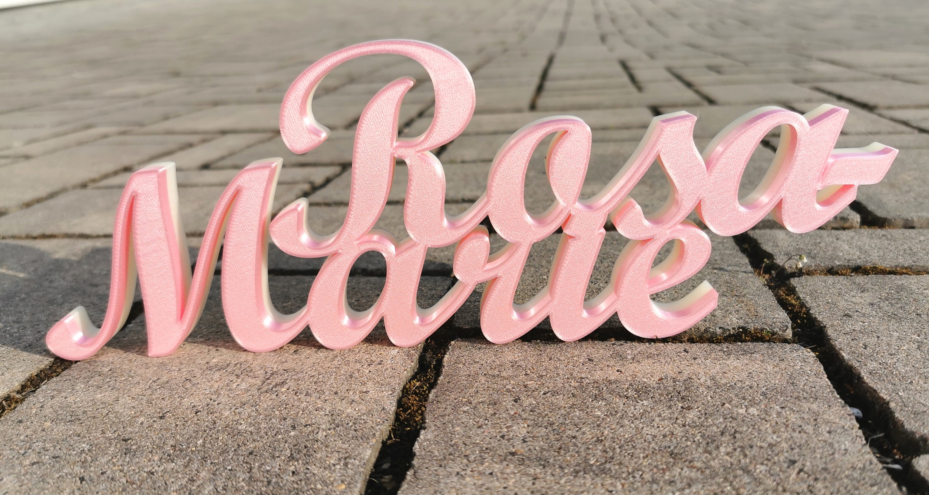 Luminous Lettering / Lettering / Lettering 3D Printing / Glows - Etsy