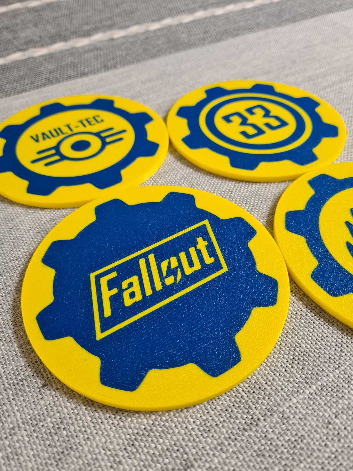 Fallout Vault-tec Inspired Drink Coasters Gaming Coasters Gaming Gift ...