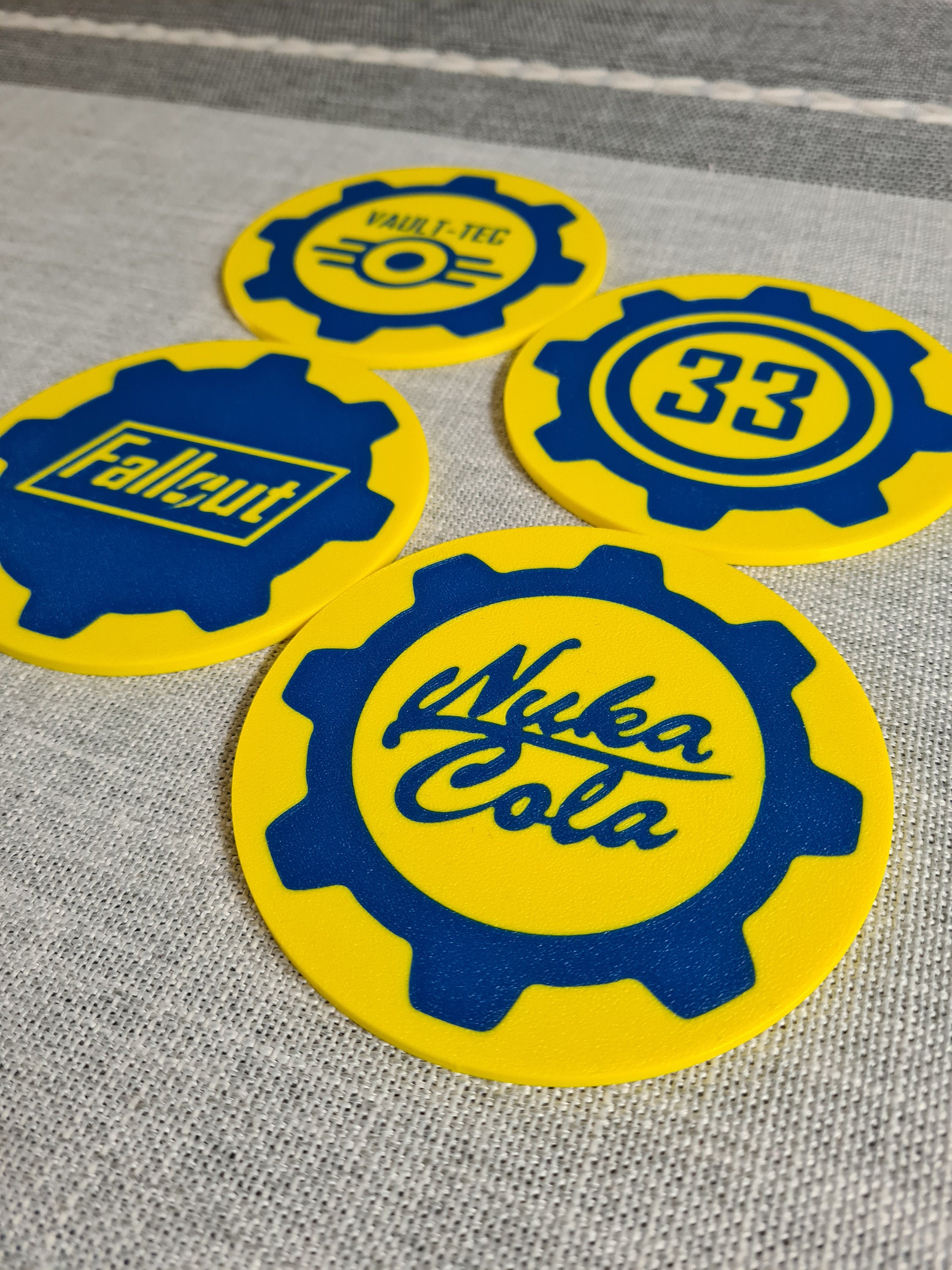 Fallout Vault-tec Inspired Drink Coasters Gaming Coasters Gaming Gift ...