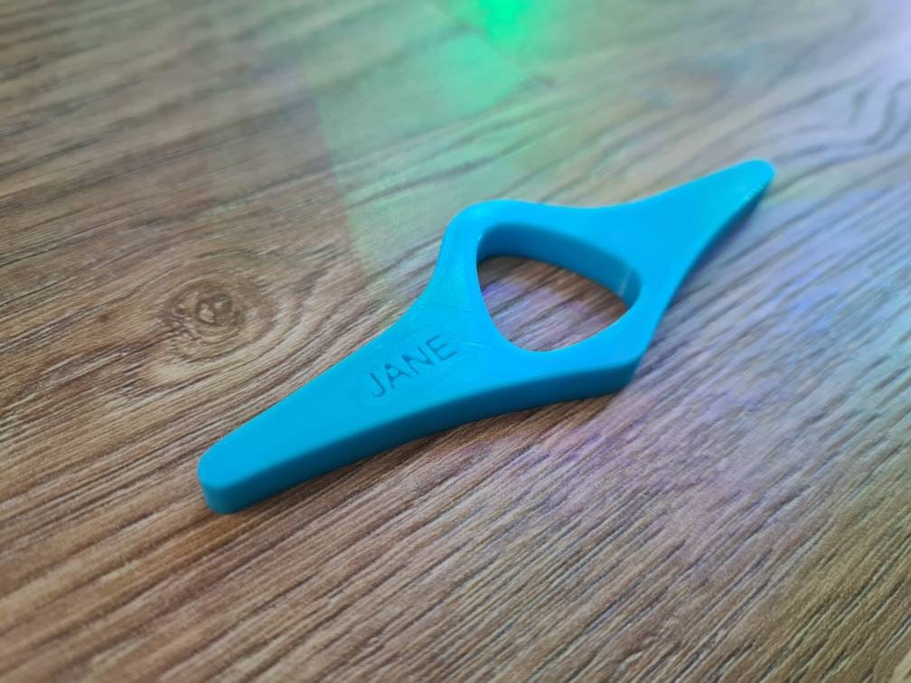 Personalised 3D Printed Thumb Book Page Holder - Etsy UK