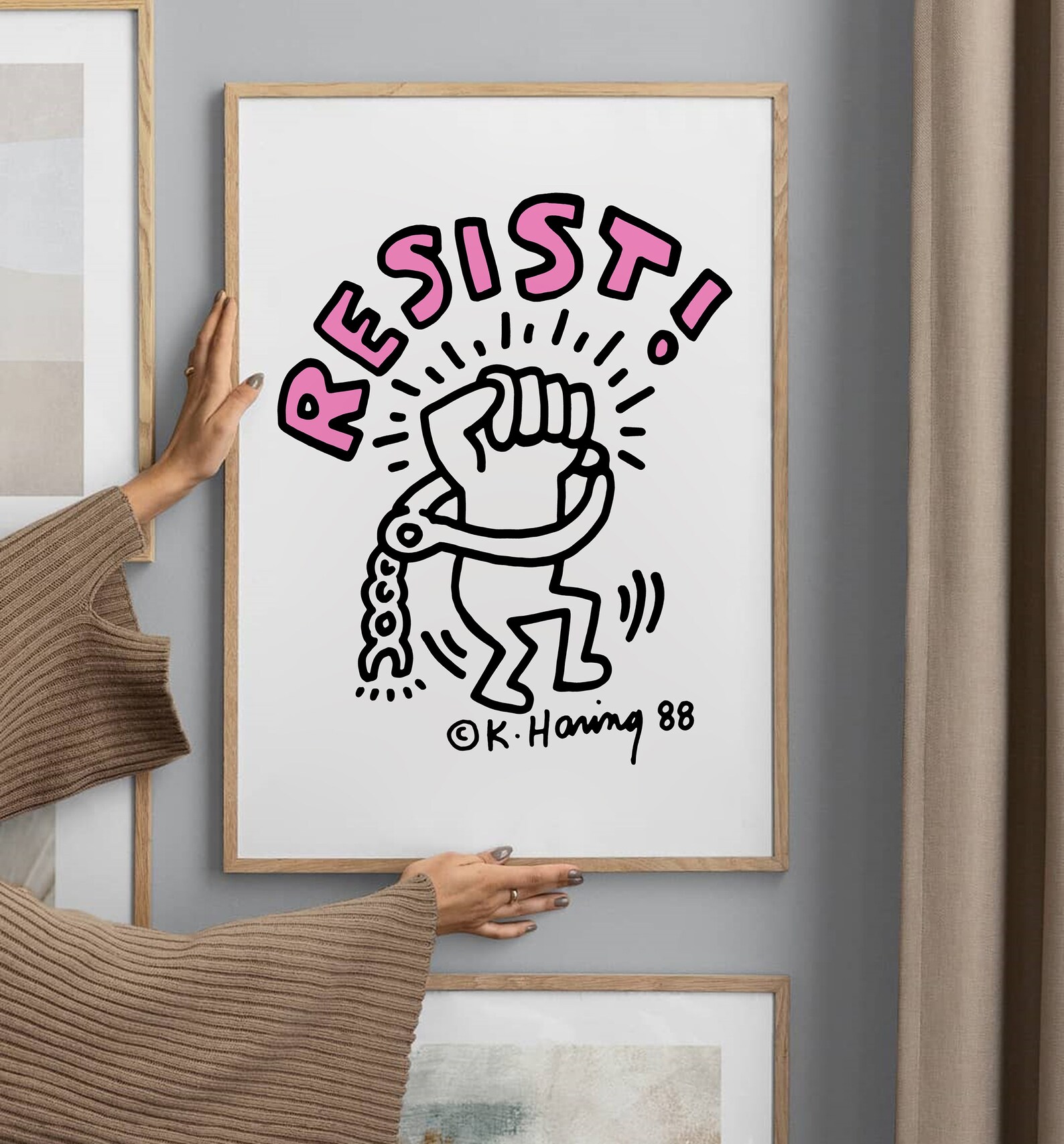 Keith Haring Set of 3 Prints, Gallery Wall Set, Keith Haring Print ...