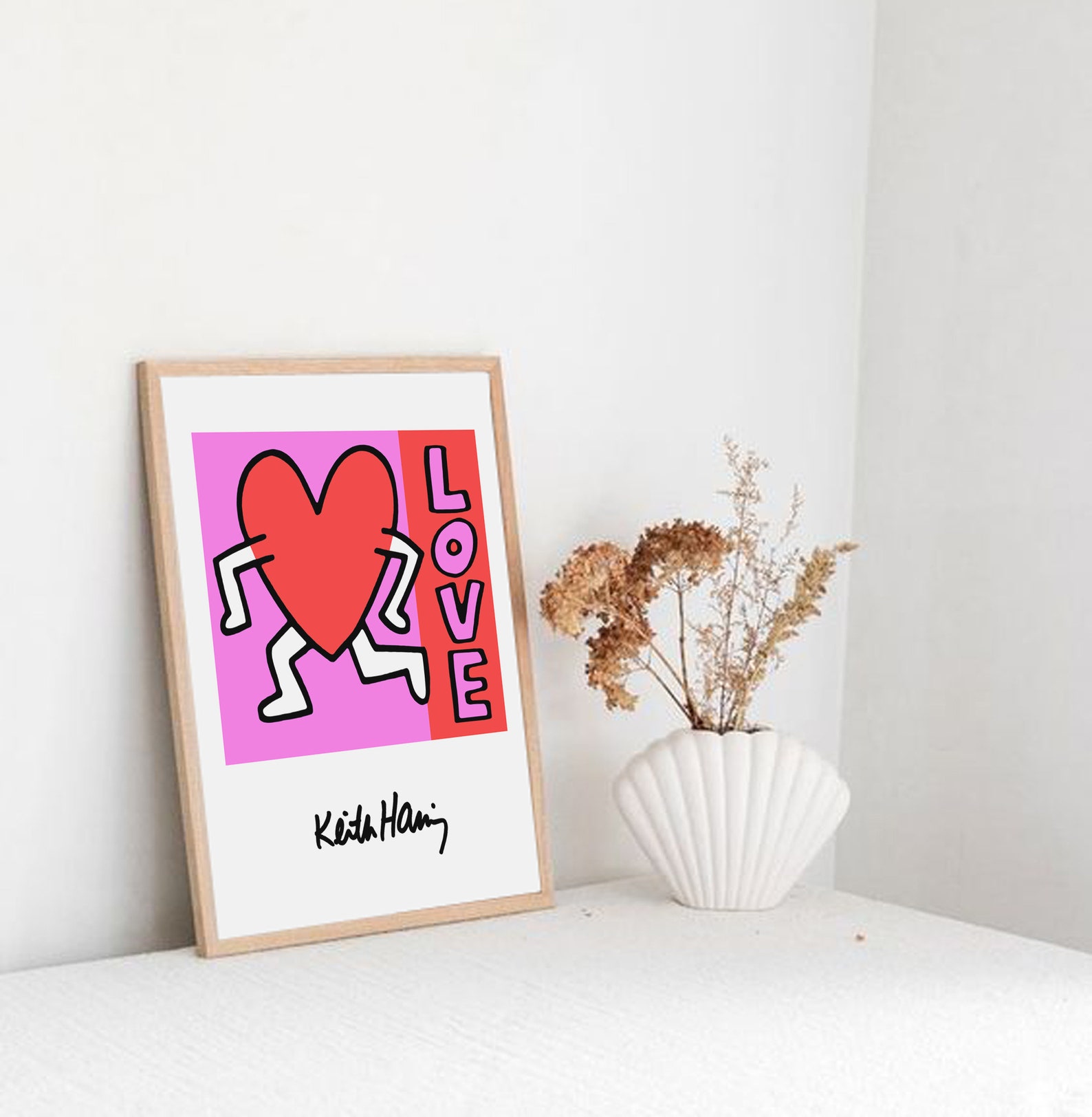 Keith Haring Love, Pop Art, Keith Haring Poster, Keith Haring Print ...