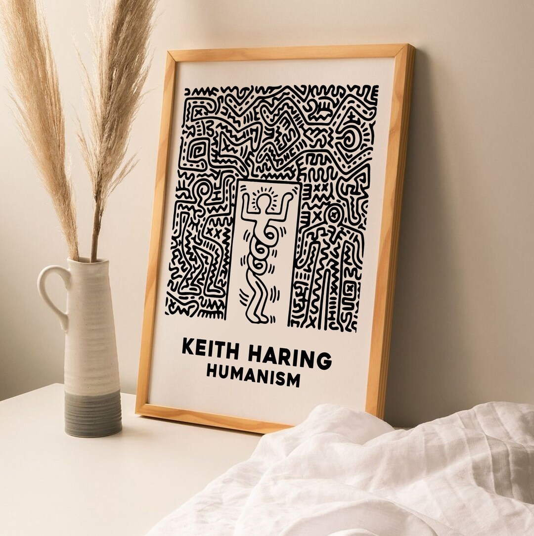 Keith Haring Humanism, Keith Haring Poster, Keith Haring Print, Keith ...