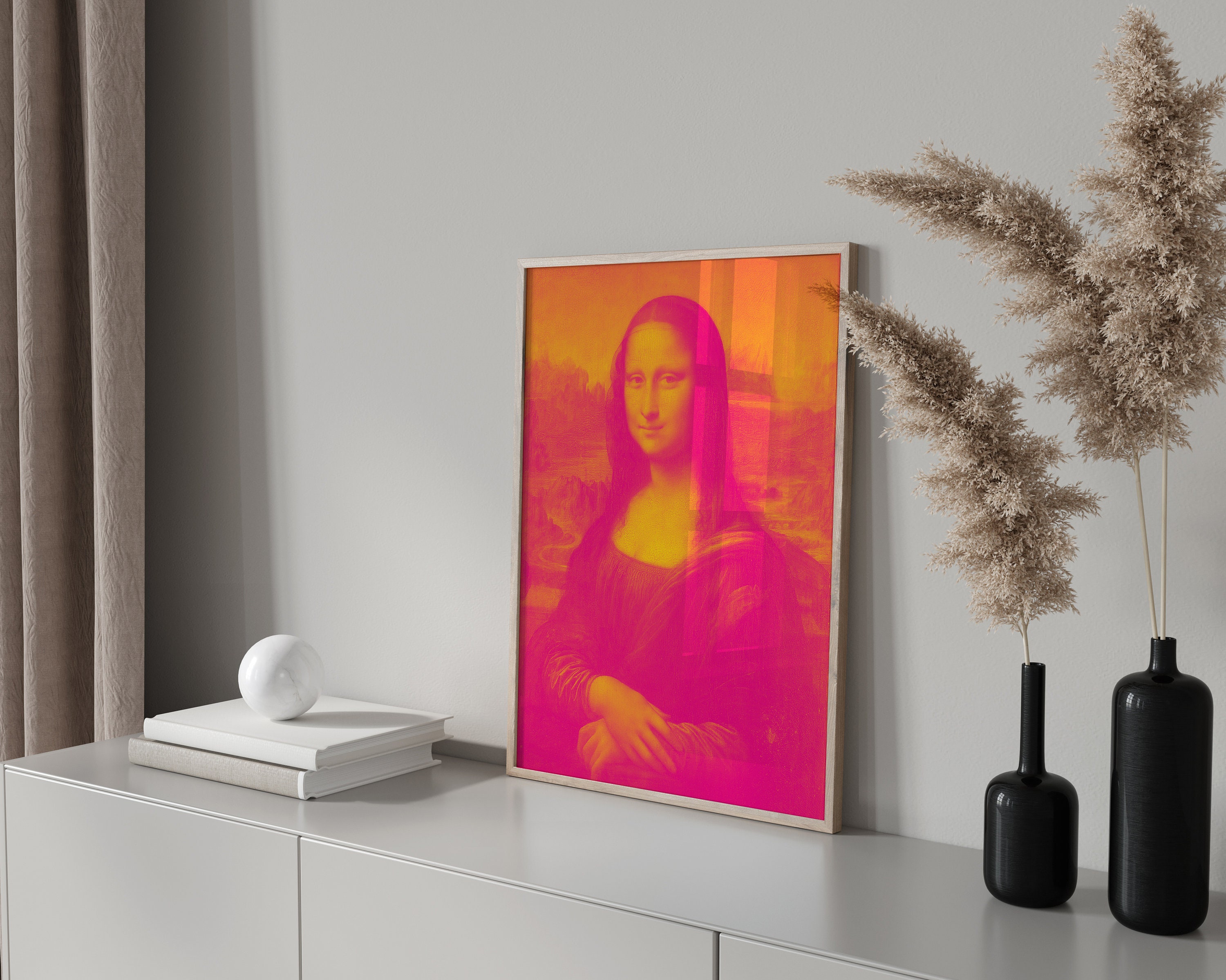 Set of 2, Mona Lisa Poster, Girl With a Pearl Earing, Mona Lisa Print ...