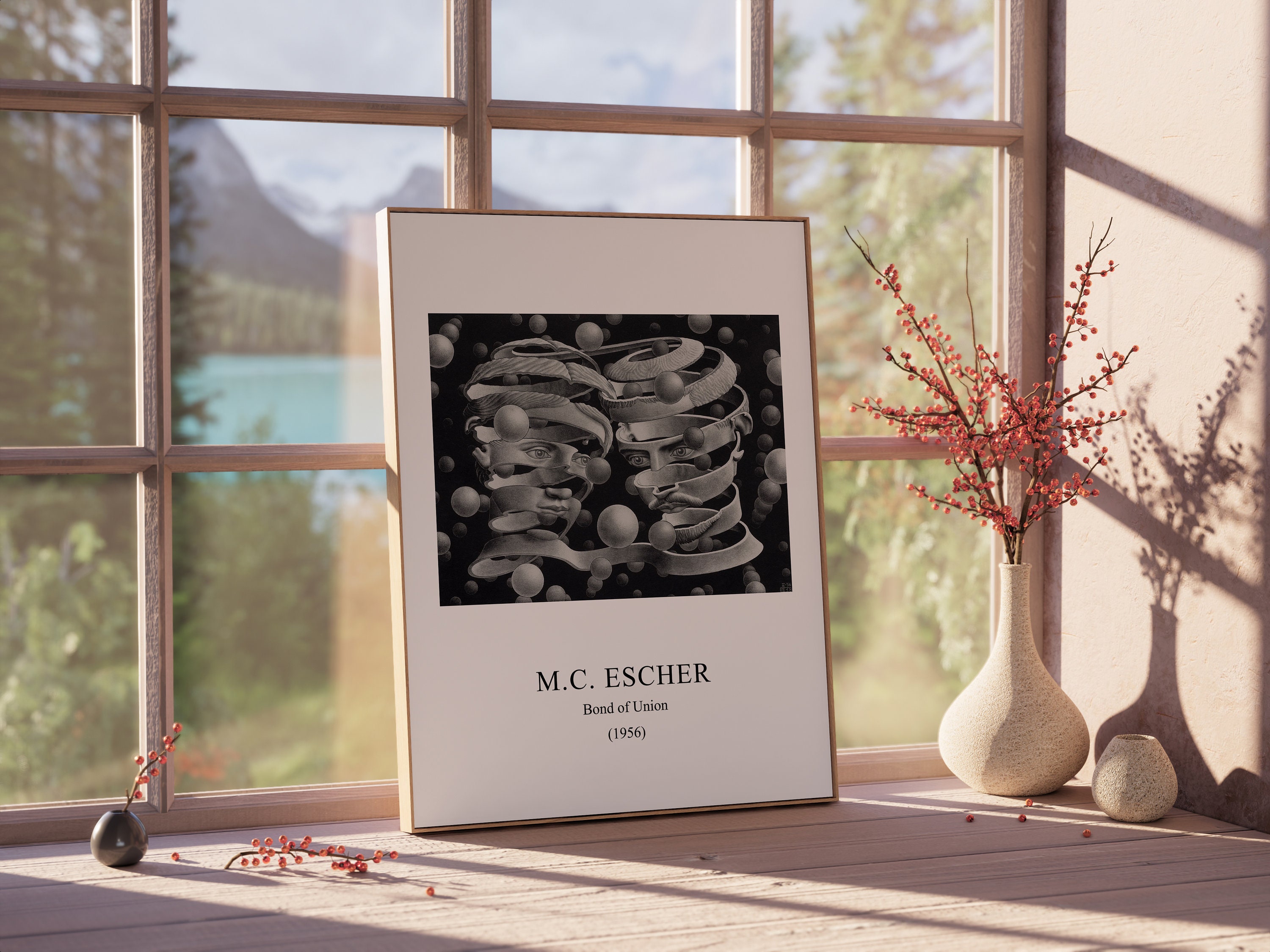 Set of 2 Posters, M.C. Escher Poster, M.C. Escher Print, MC Escher ...