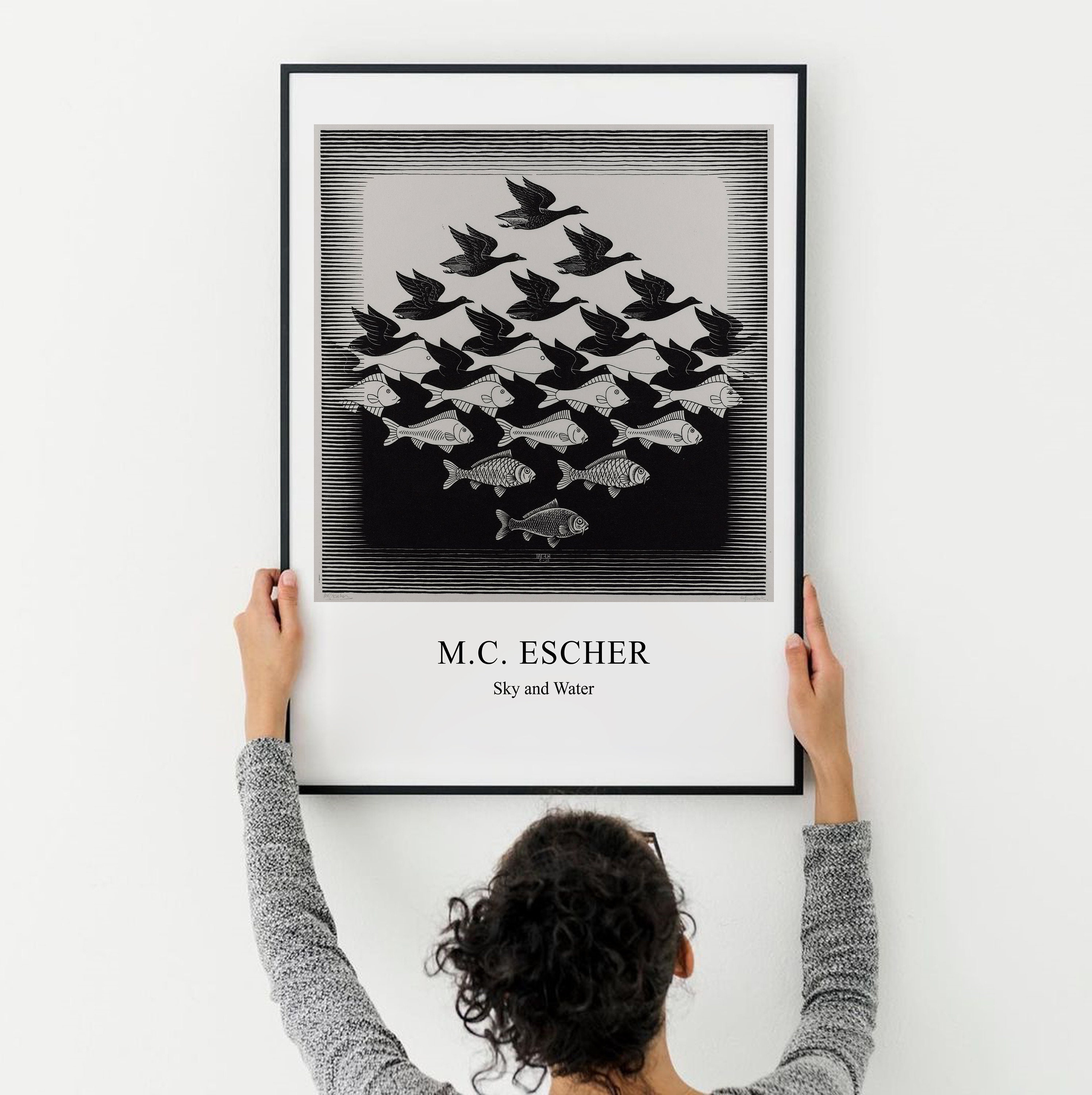 Set of 2 Posters, M.C. Escher Poster, M.C. Escher Print, MC Escher ...