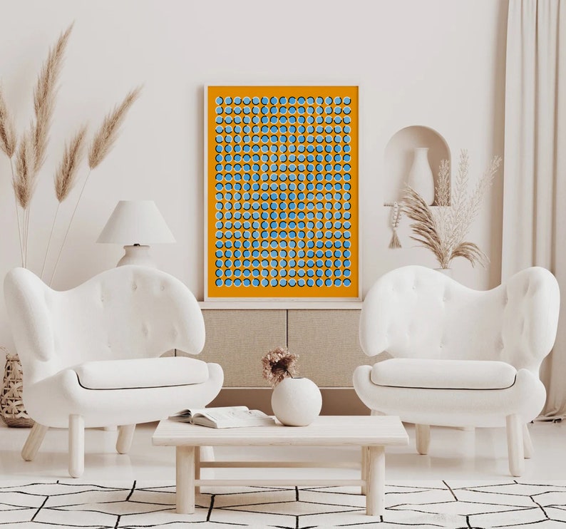 Optical Illusion Wall Art, Illusion Poster, Aesthetic Print, Meditation ...