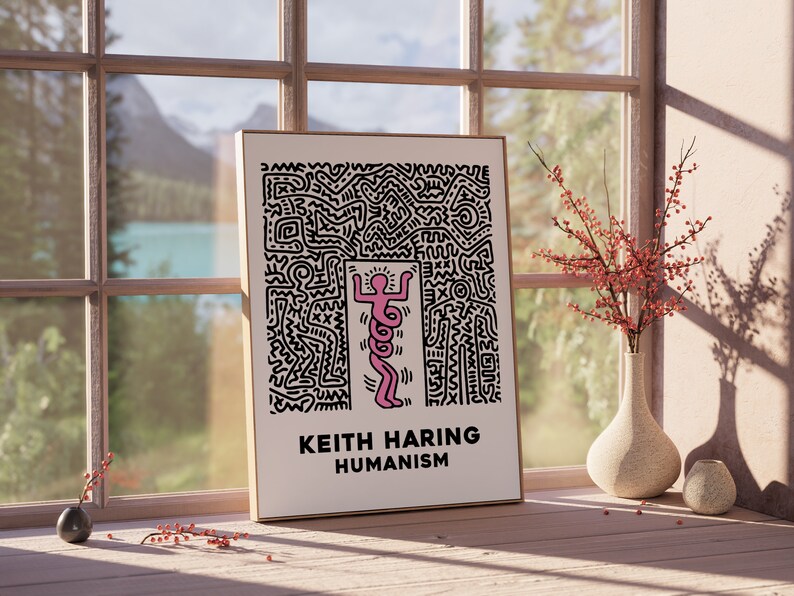 Keith Haring Set of 3 Prints, Gallery Wall Set, Keith Haring Print ...