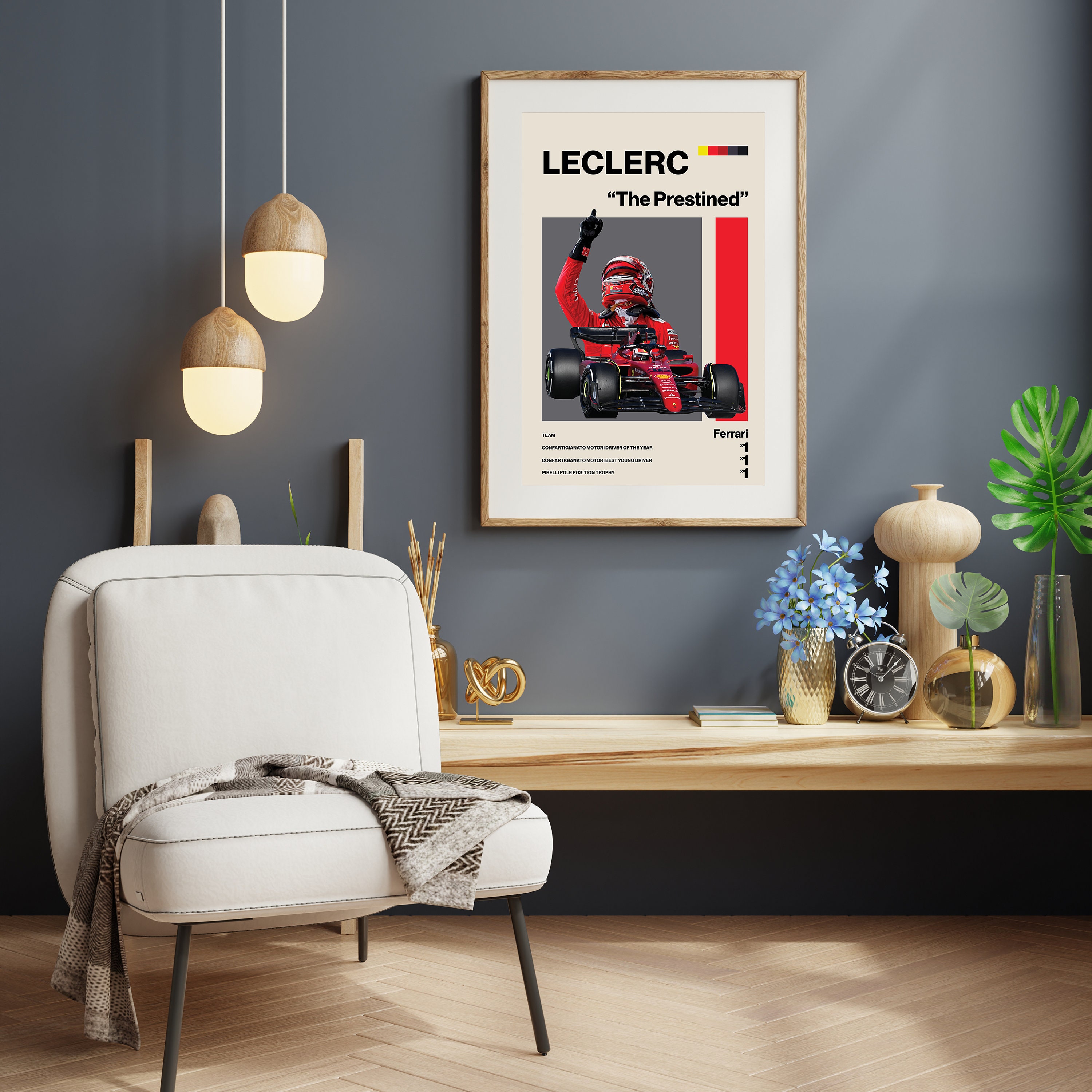 Charles Leclerc, Ferrari F1 Team, F1 Poster, F1 Art Digital Print, Art ...