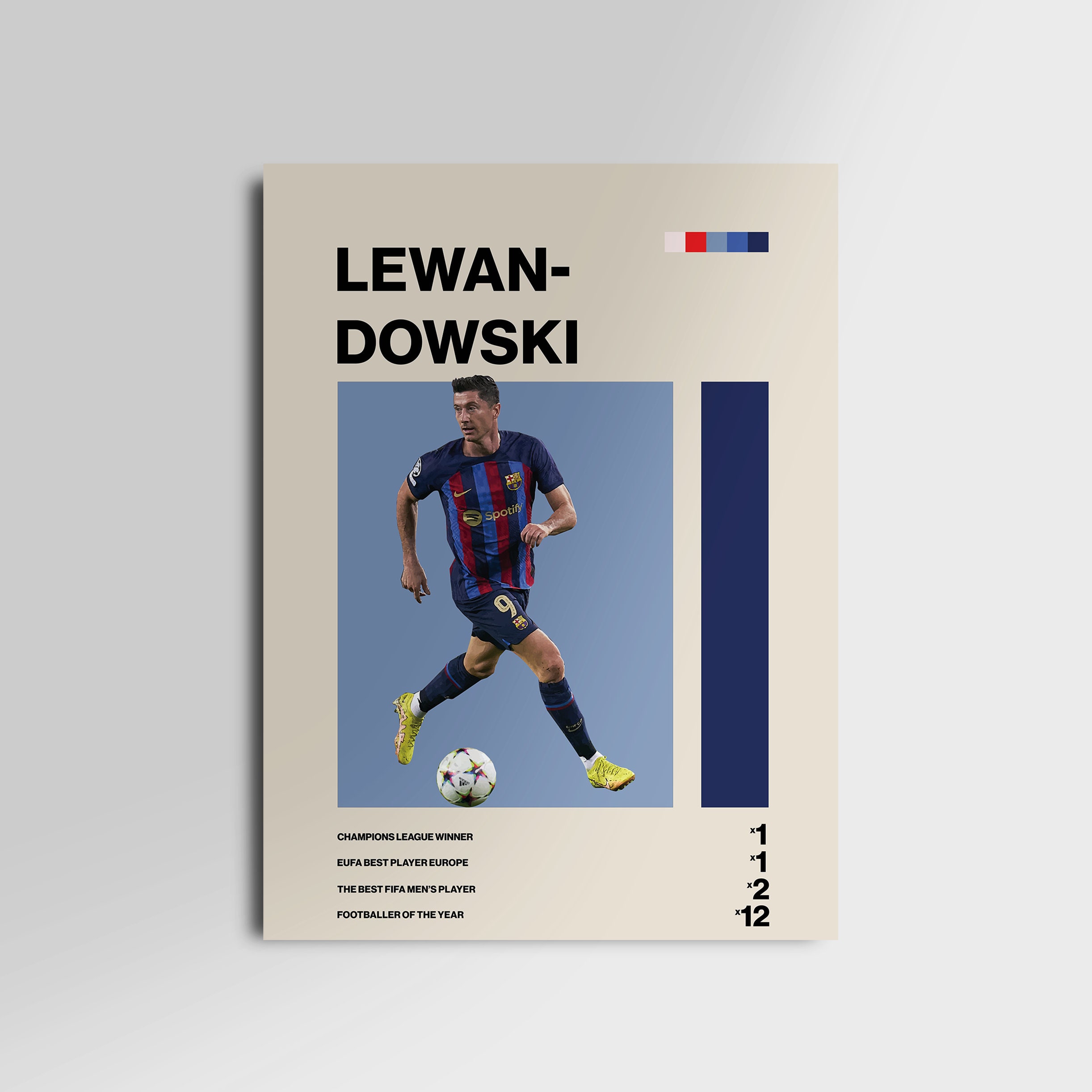 Robert Lewandowski Poster, Digital Print, Art Painting, Wall Art ...