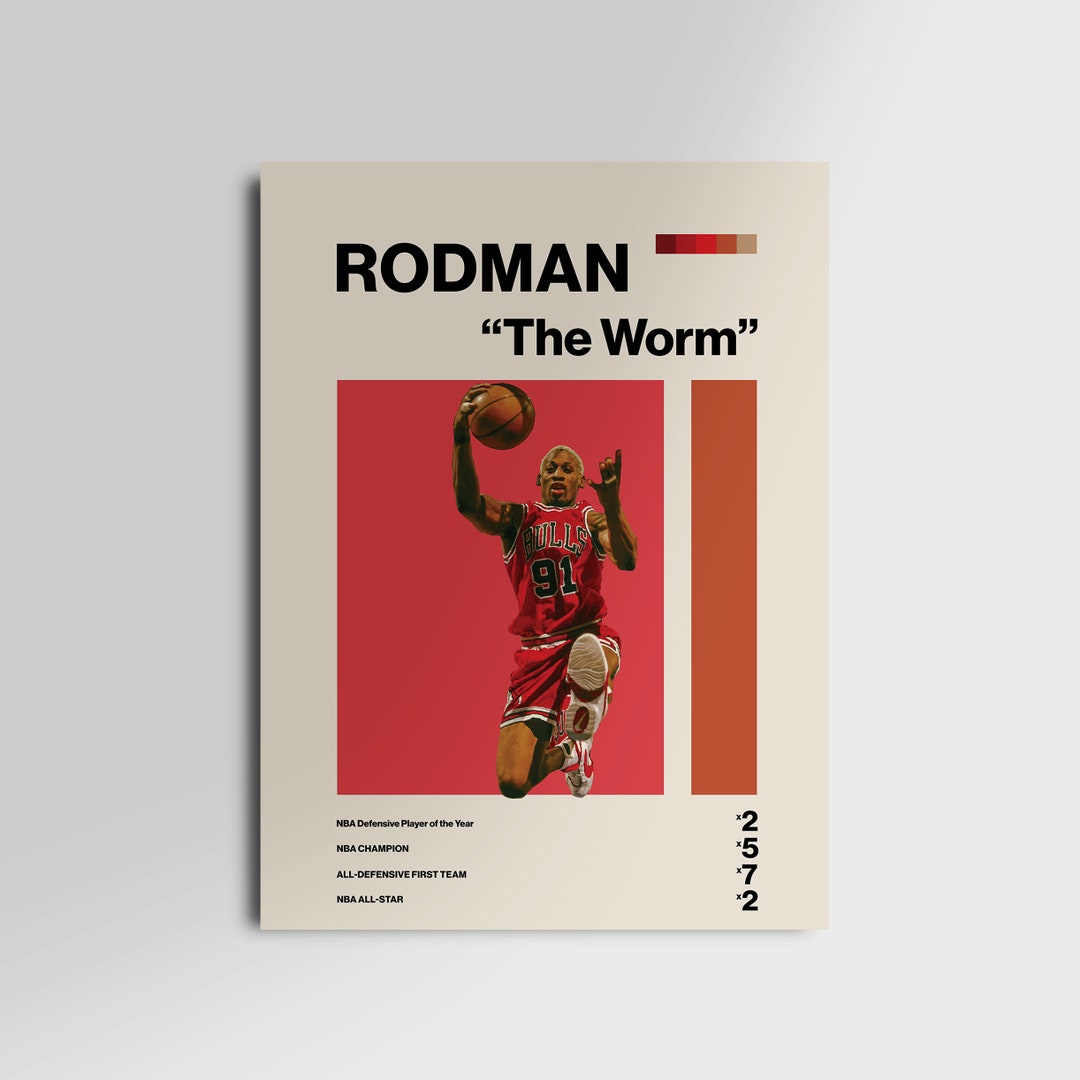 Dennis Rodman Poster Digital Printart Painting Wall Art - Etsy