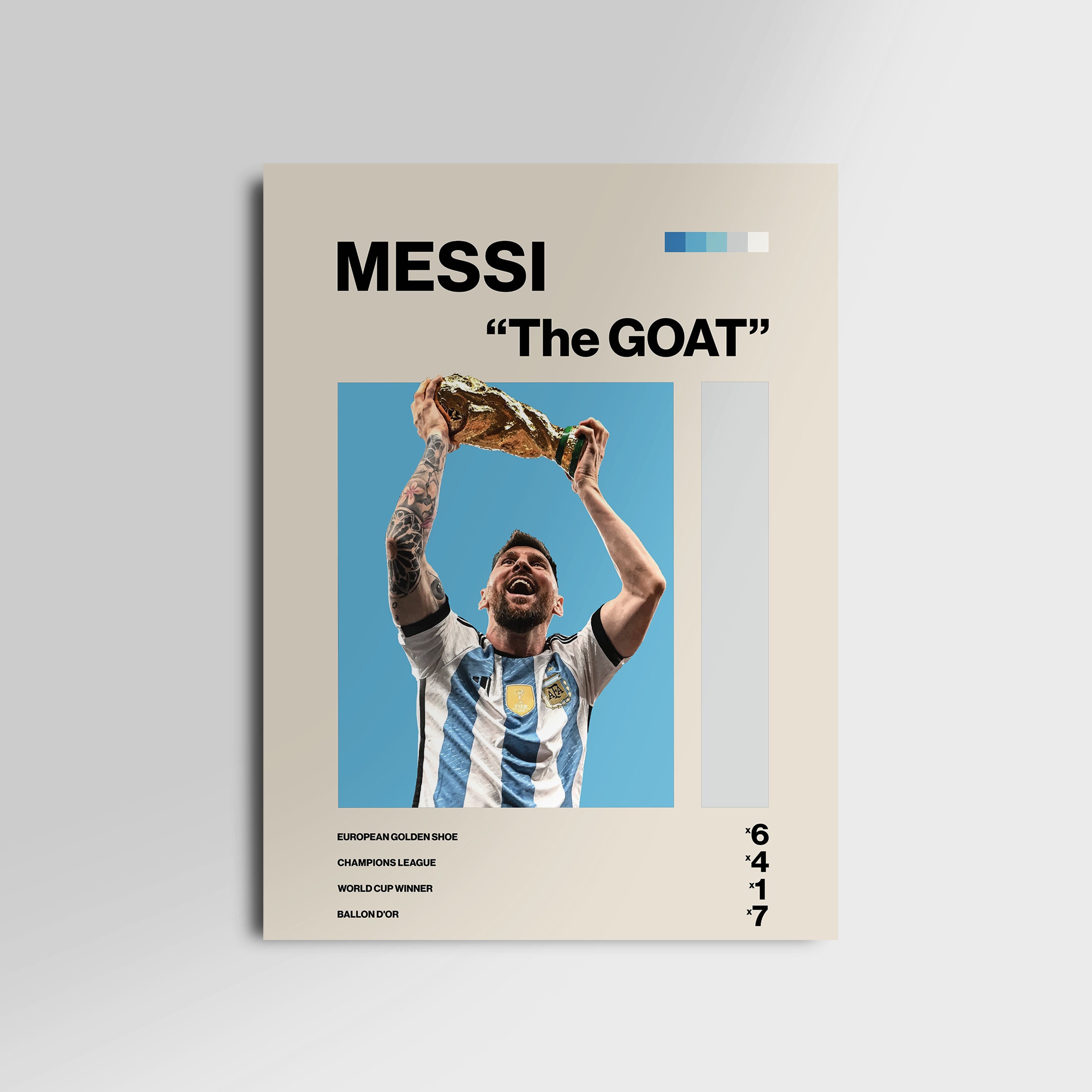 Lionel Messi Celebration Poster V4 - Etsy
