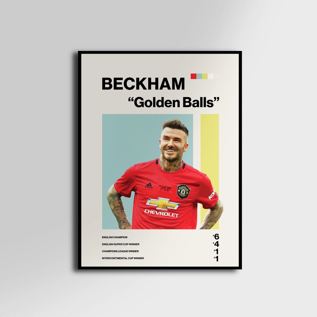 David Beckham Poster - Etsy