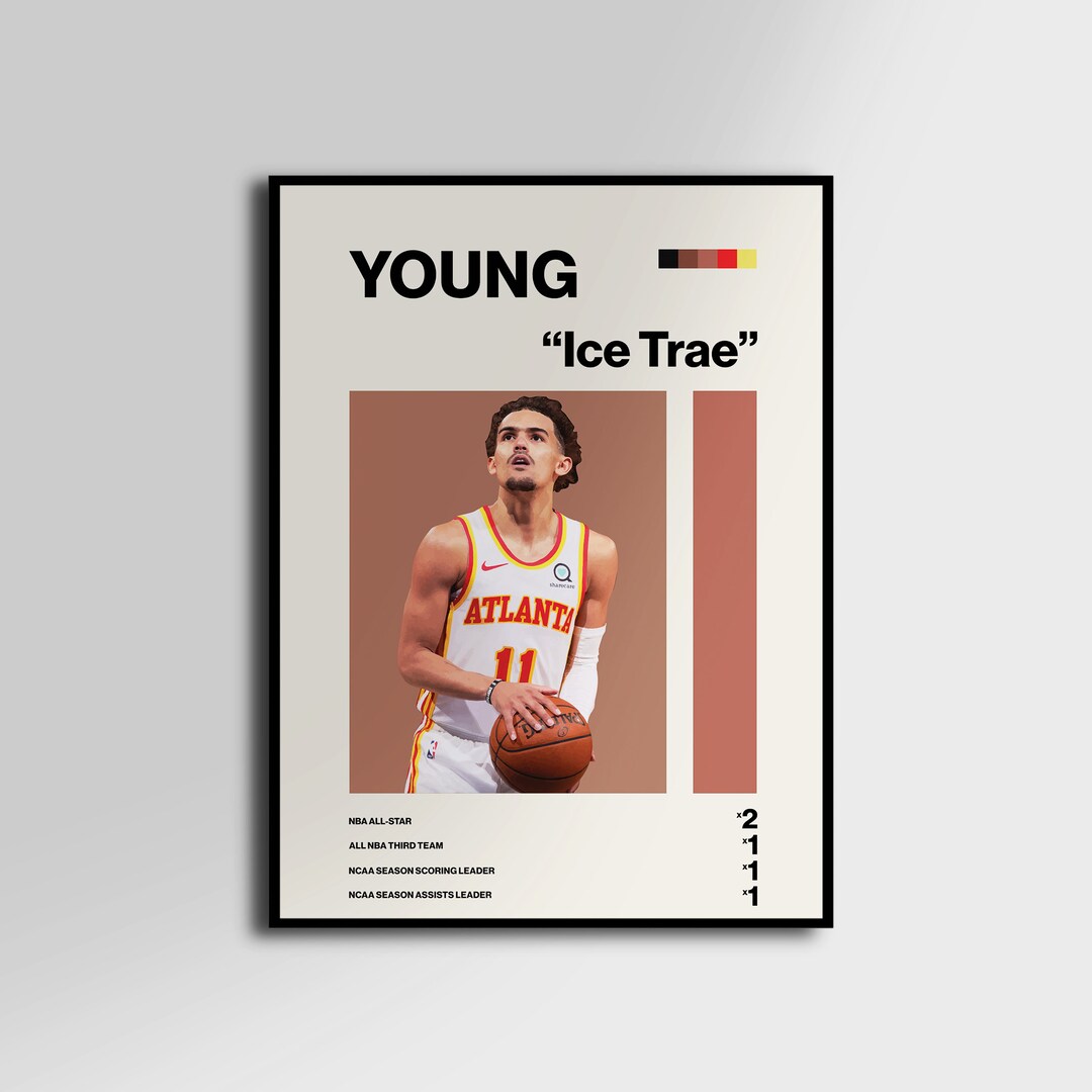 Trae Young Poster, Wall Art - Etsy