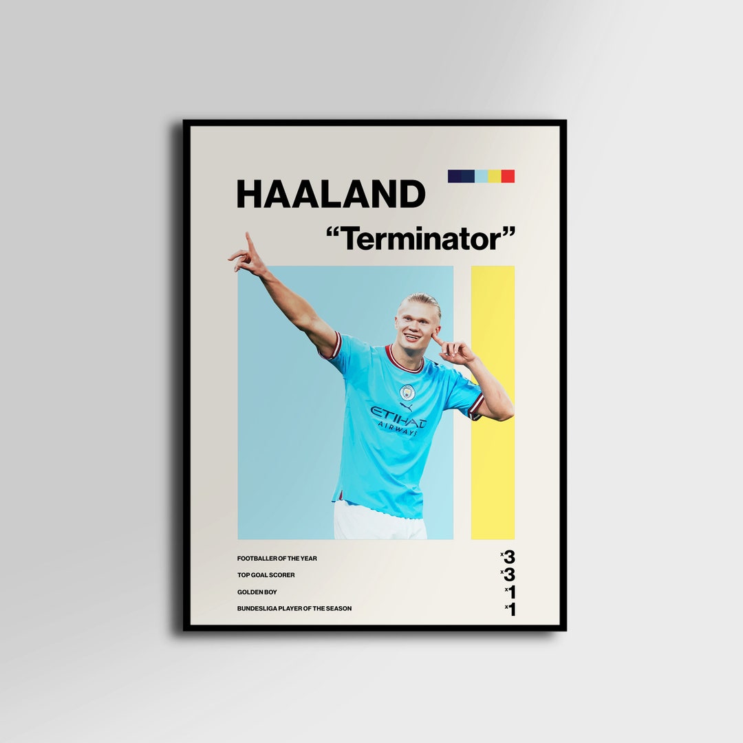 Erling Haaland Poster Wall Art - Etsy