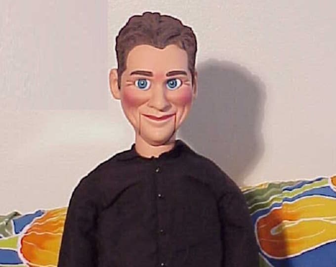 LITTLE JEFF Dunham 30" Ventriloquist Dummy NECA W/sealed D V D/booklet ...
