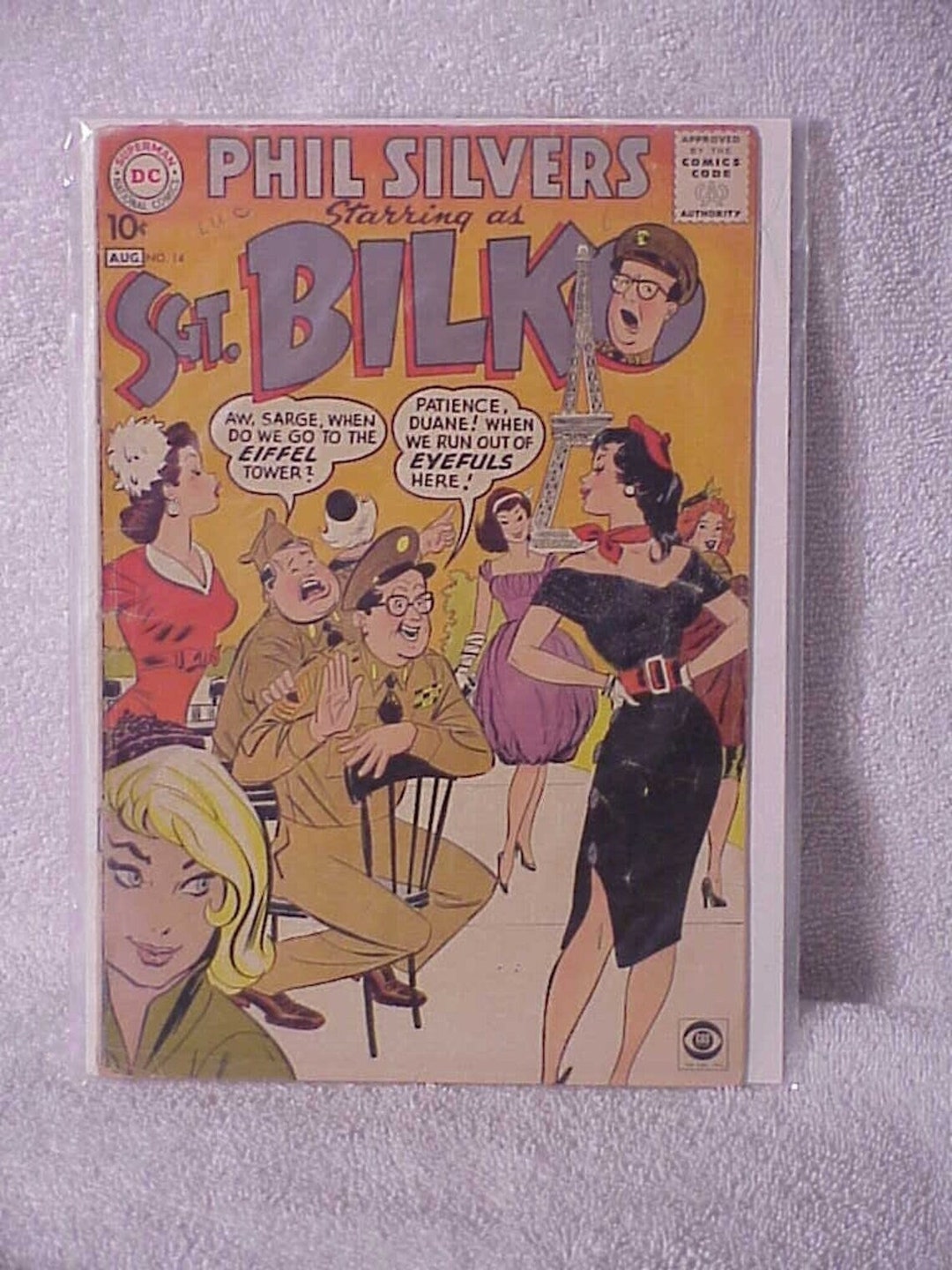 Phil Silvers as SGT BILKO Television Series Comic Book 14 DC Comics August 1959 - Etsy