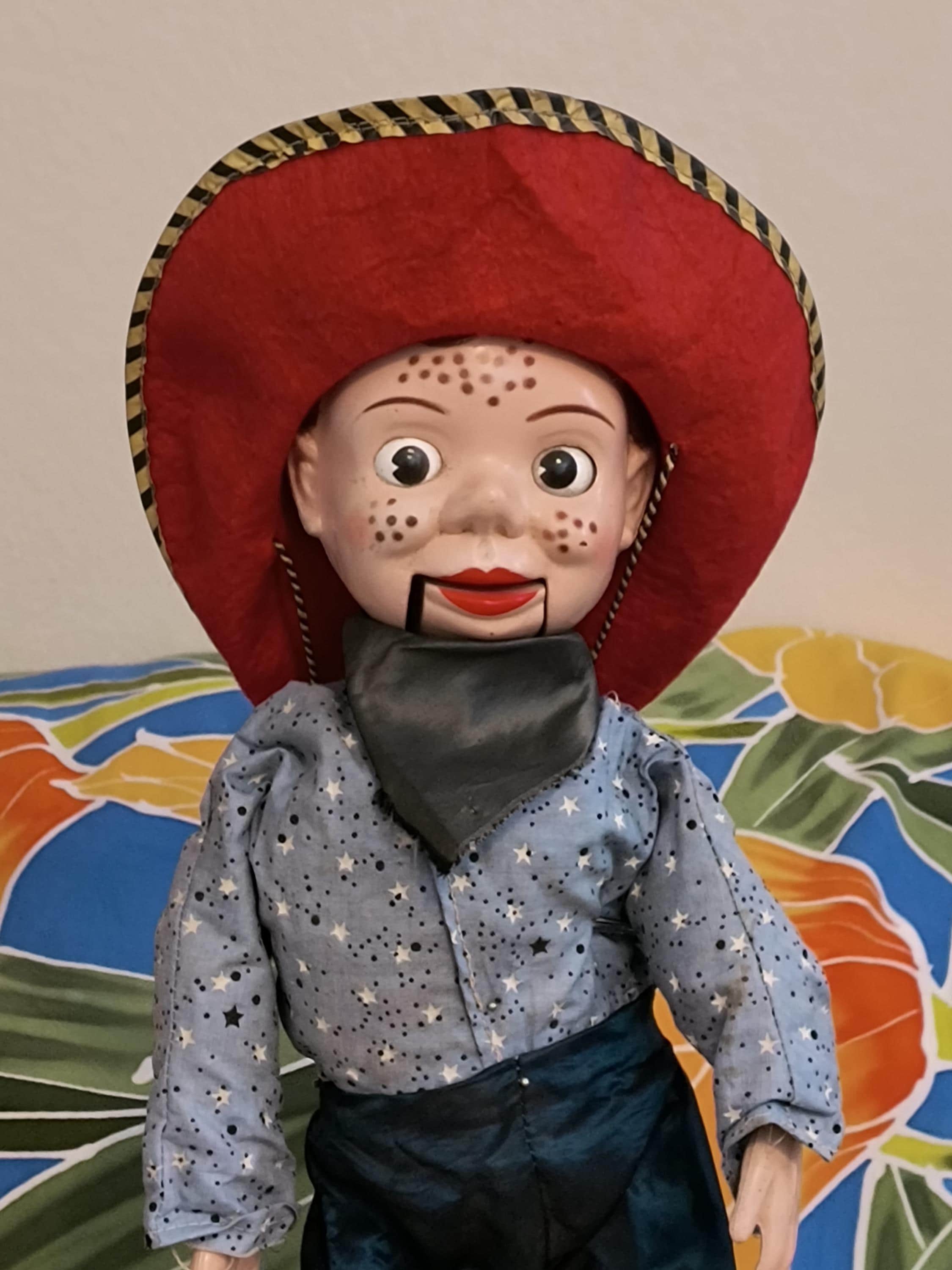 HOWDY DOODY (dummy Dan) - 20" Ventriloquist Dummy Doll With Moving Eyes ...
