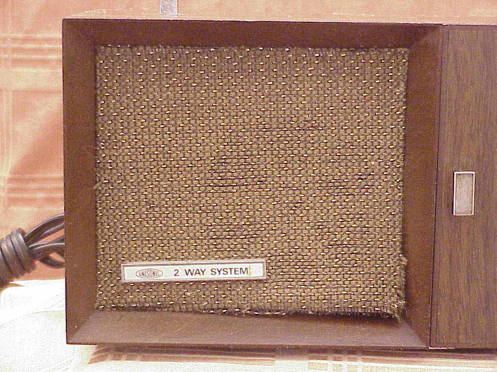 Vintage UNISONIC AM/FM Radio 2-way System W/antenna, Door Wood Case ...