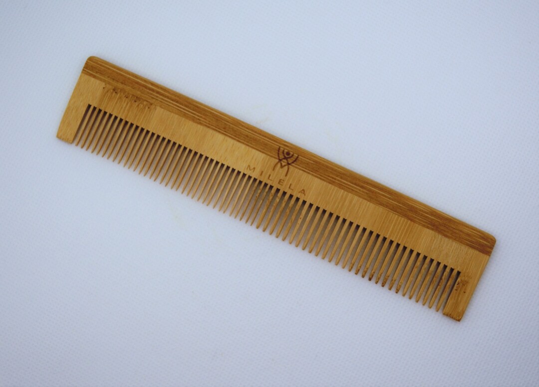 Fine-toothed Bamboo Comb - Etsy