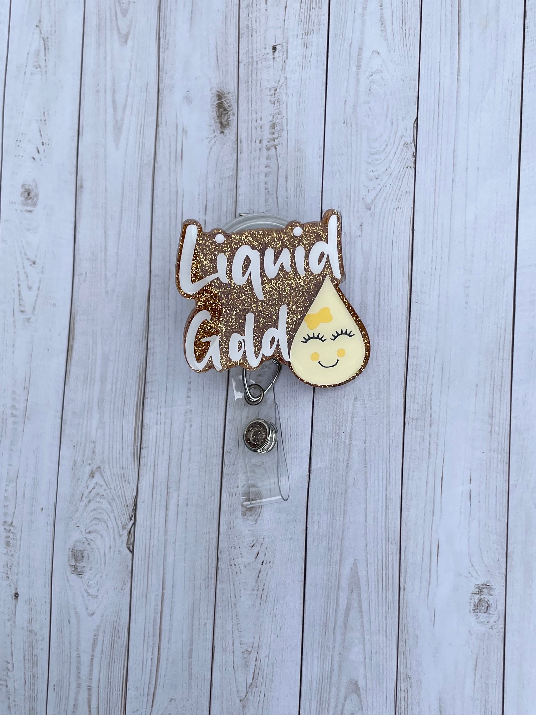 Liquid Gold Breastfeeding Breastmilk Badge Reel Retractable - Etsy