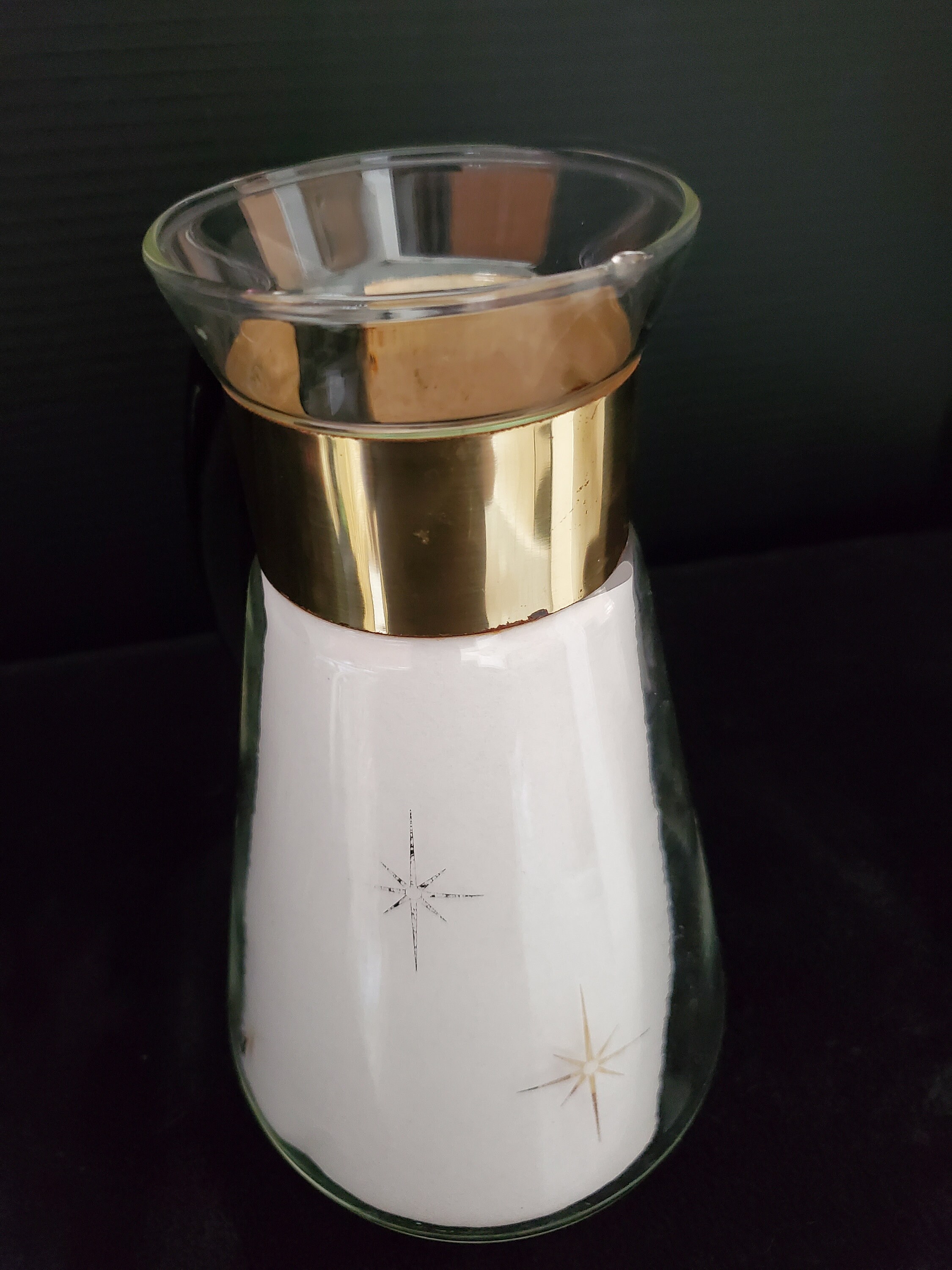 Vintage Corningware Atomic Gold Starburst Glass Coffee Carafe With Lid ...