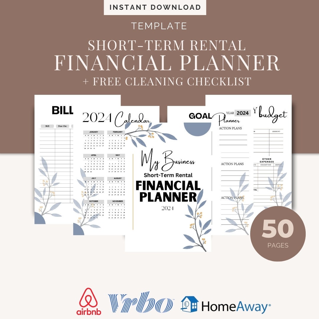 Airbnb Host Planner Printable | Short-term Rental Planner | Finance ...