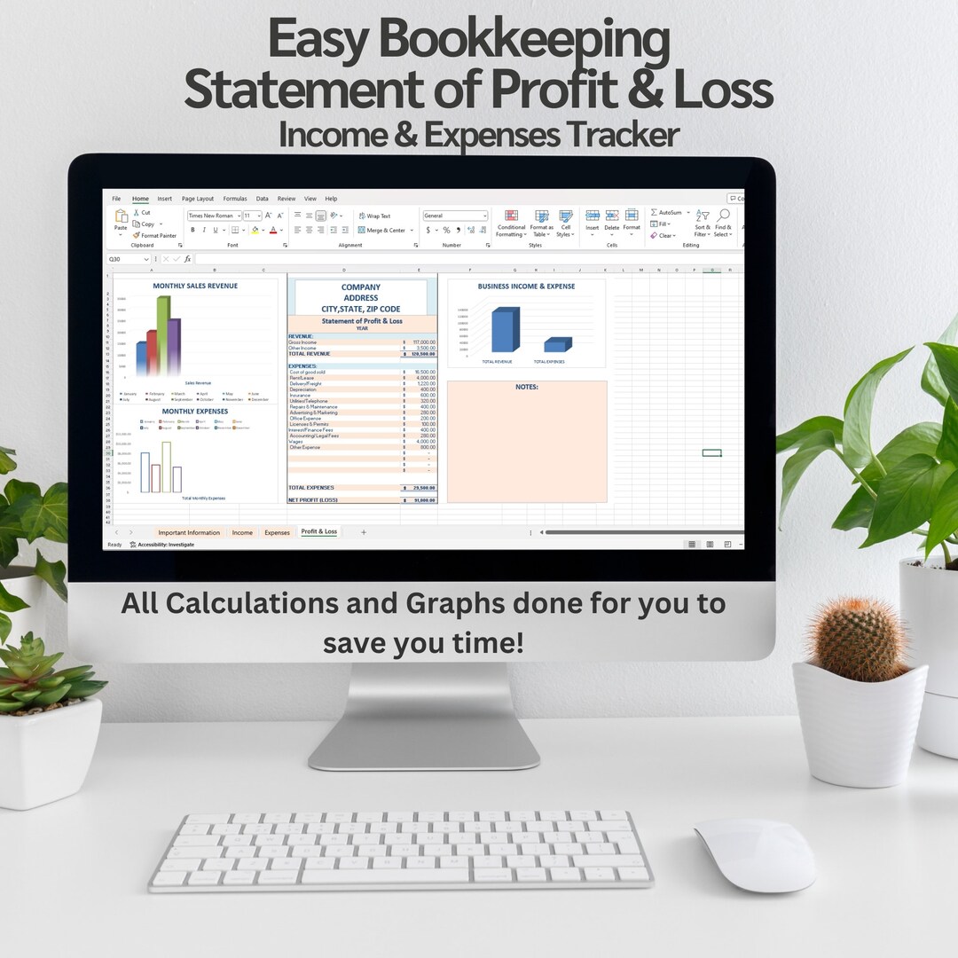 Small Business Income & Expense Tracker Excel Template | Bookkeeping ... Small Business Income & Expense Tracker Excel Template | Bookkeeping ...