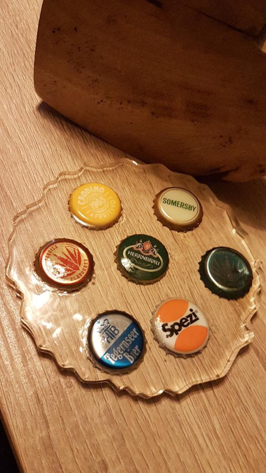 Epoxy Resin Coasters With Bottle Caps, Ideal as a Gift - Etsy